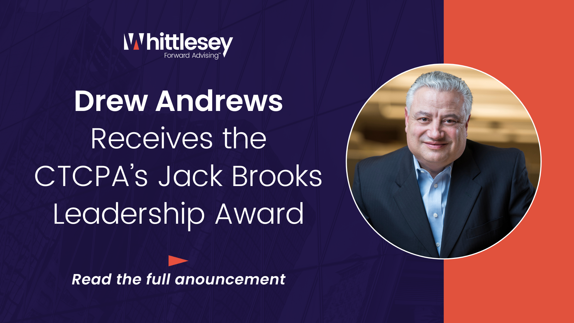Whittlesey's Drew Andrews to Receive the CTCPA's Jack Brooks Leadership ...